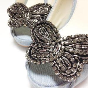 Rhinestone Crystal Butterfly Shoe Clips,set Of 2 For Bridal Wedding on ...