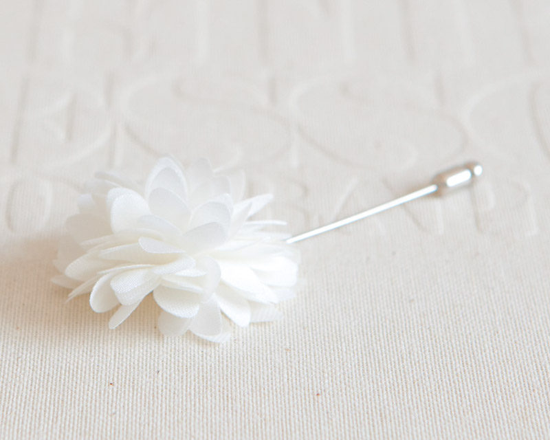 KAYLA-Ivory Men's Flower Boutonniere / Buttonhole For Wedding,Lapel Pin ...