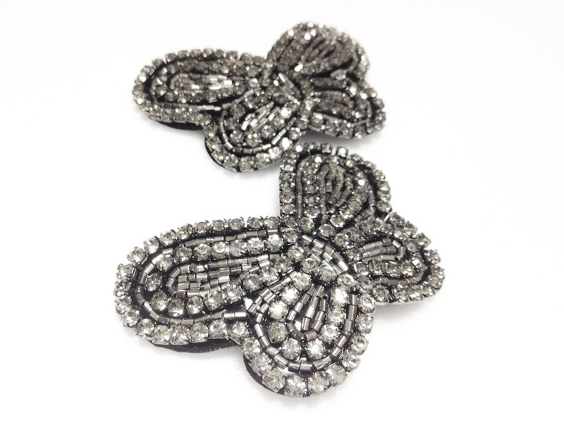 Rhinestone Crystal Butterfly Shoe Clips,set Of 2 For Bridal Wedding on ...