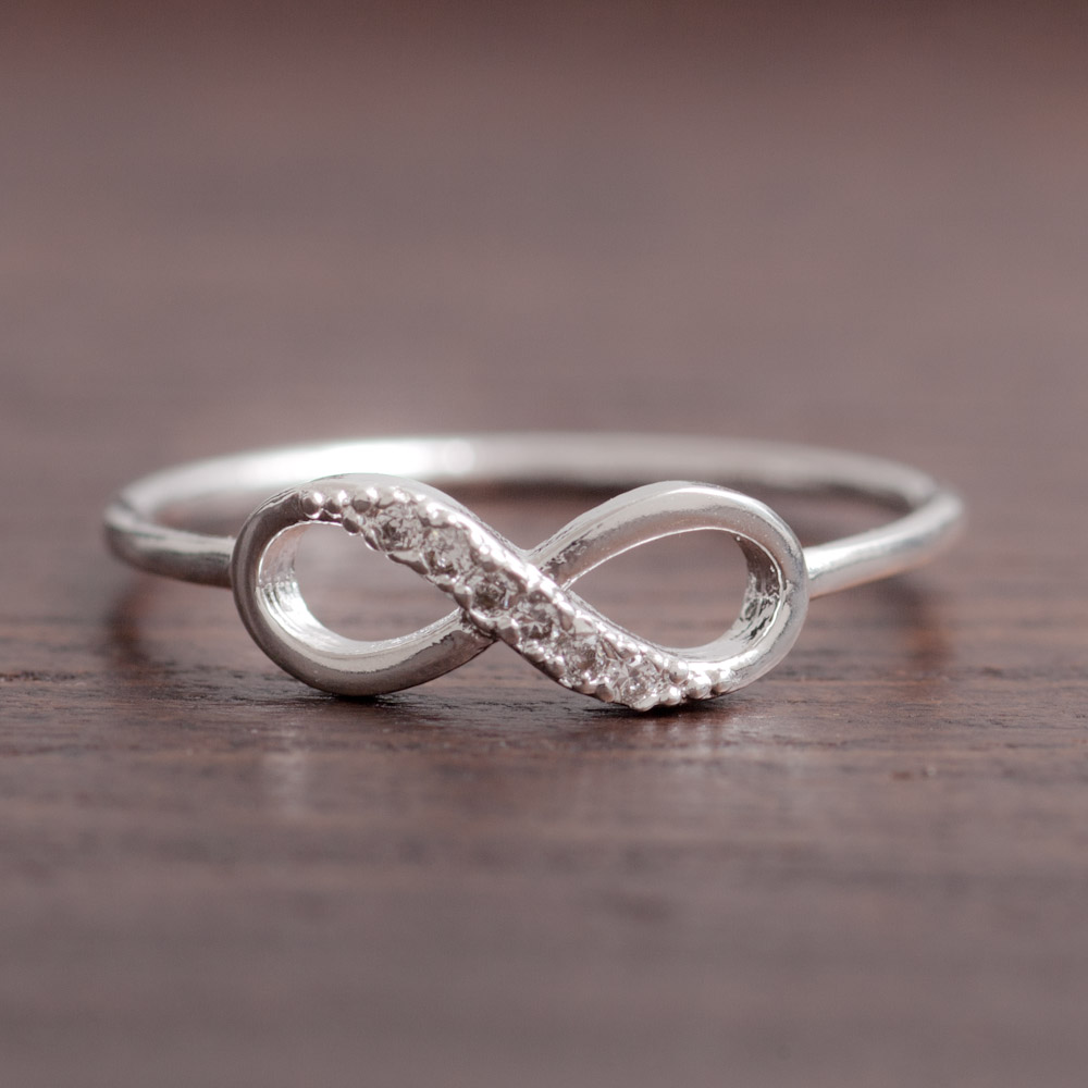 Us 5 Size-delicate Infinity Ring In Silver on Luulla