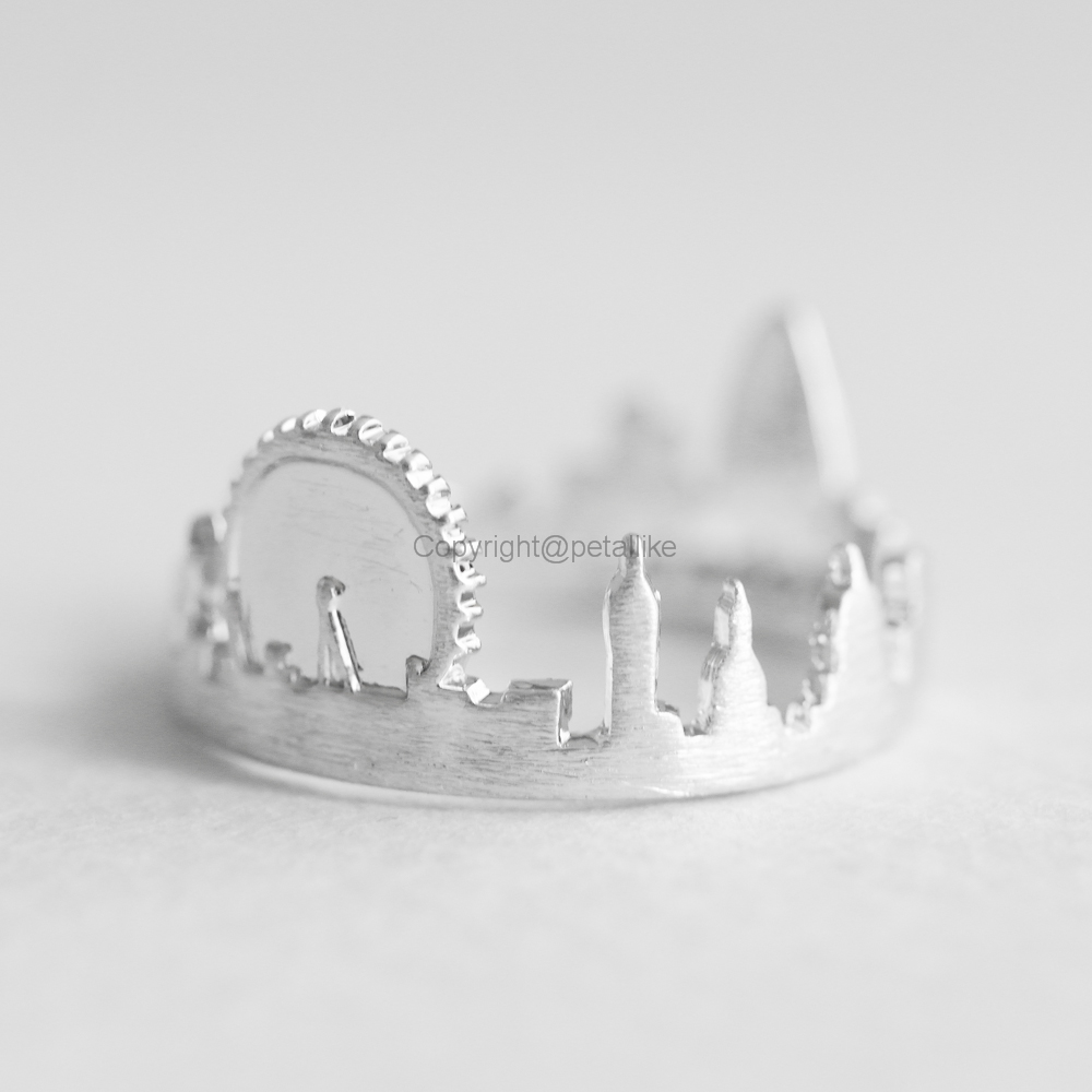 London Ring, Cityscape Ring, Adjustable Ring on Luulla